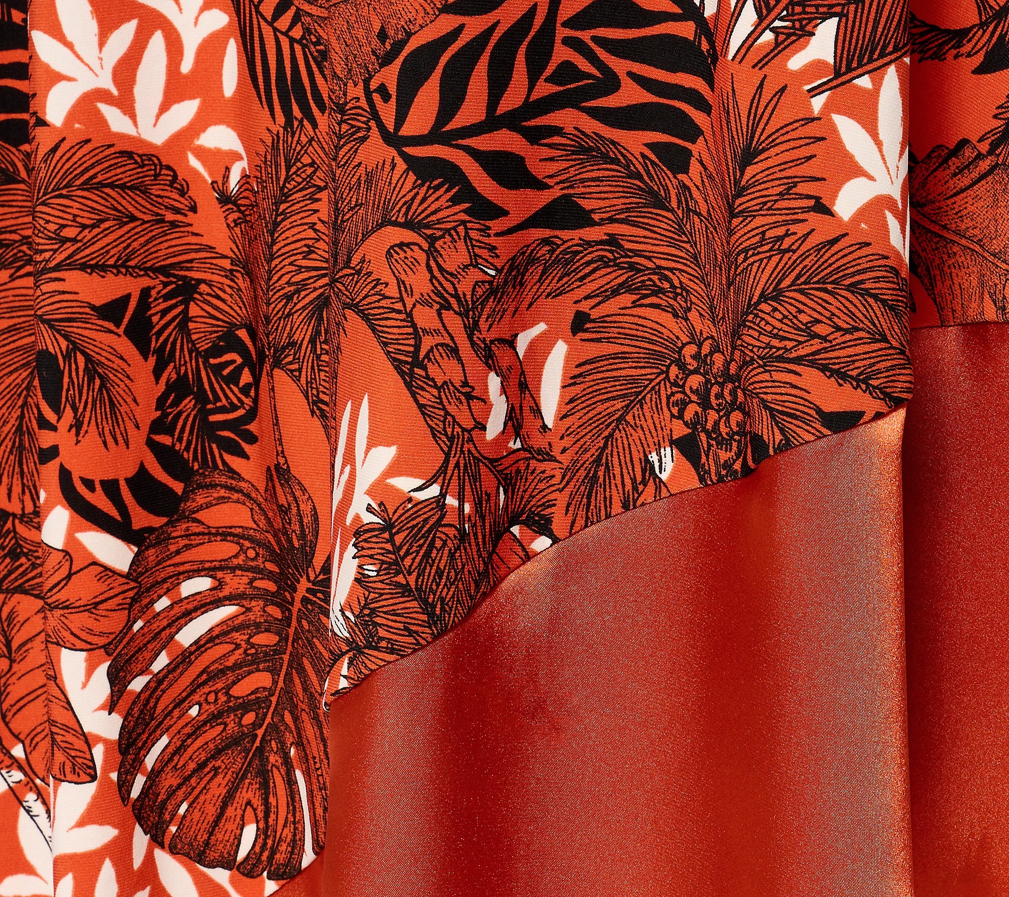 Attitudes by Renee Asymmetric Mix Media Dress – Renee Greenstein